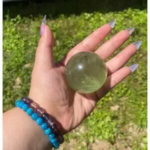 SerenityGemShop | Accents | 52 Mm Apple Green Fluorite ...